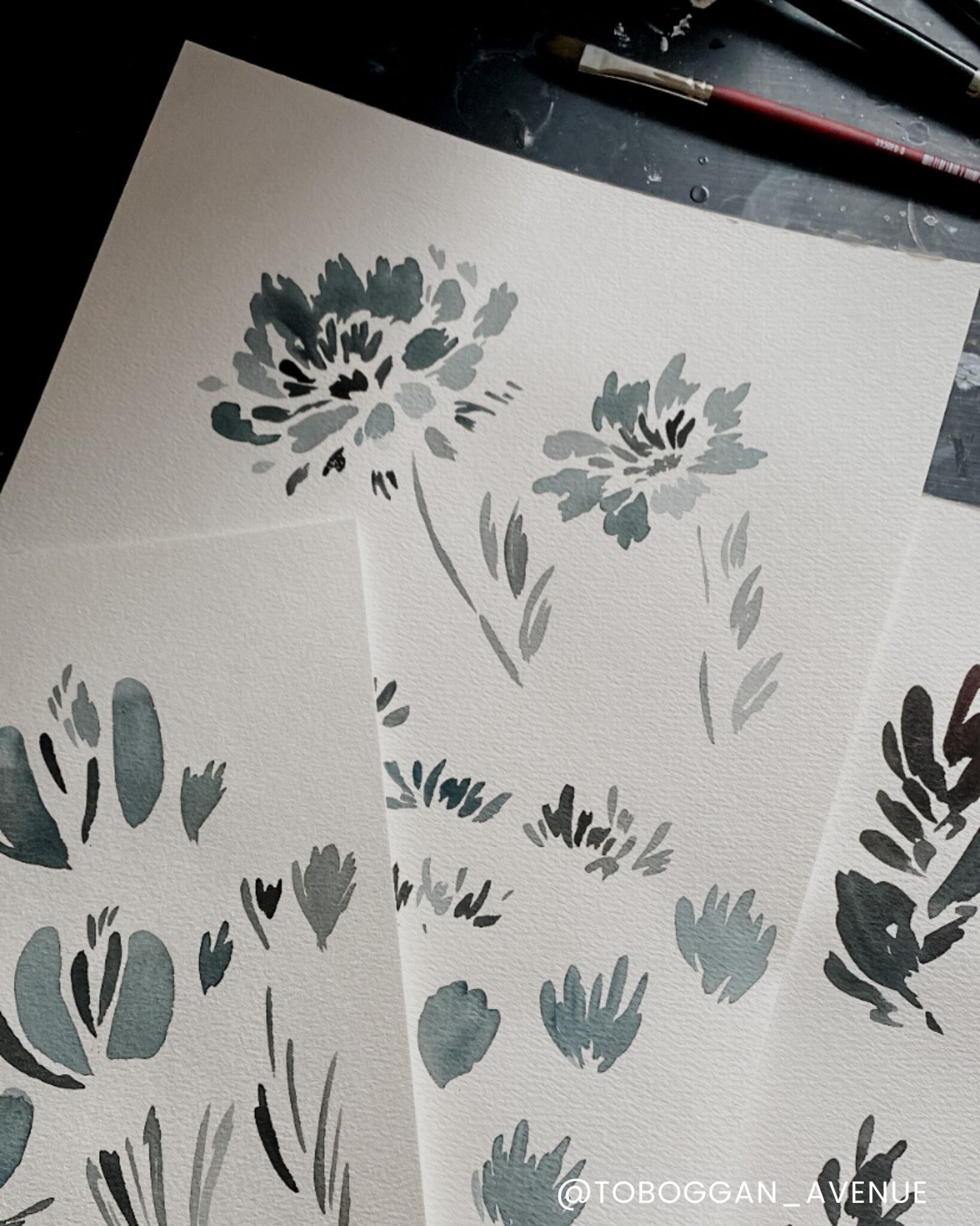 Art in Process - Workflow for Pattern Design tobogganavenue.com