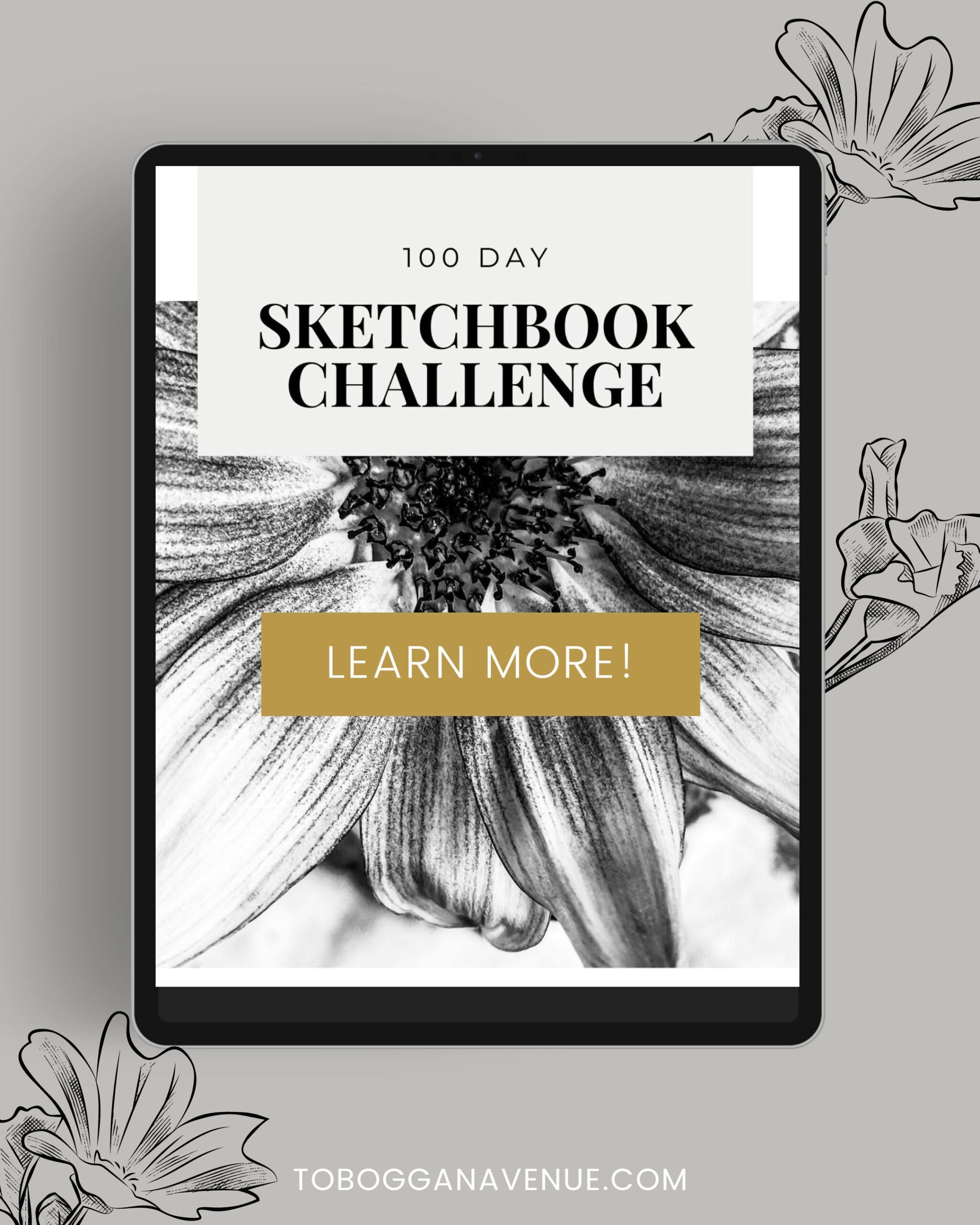 100-Day Sketchbook Challenge Tips - tobogganavenue.com